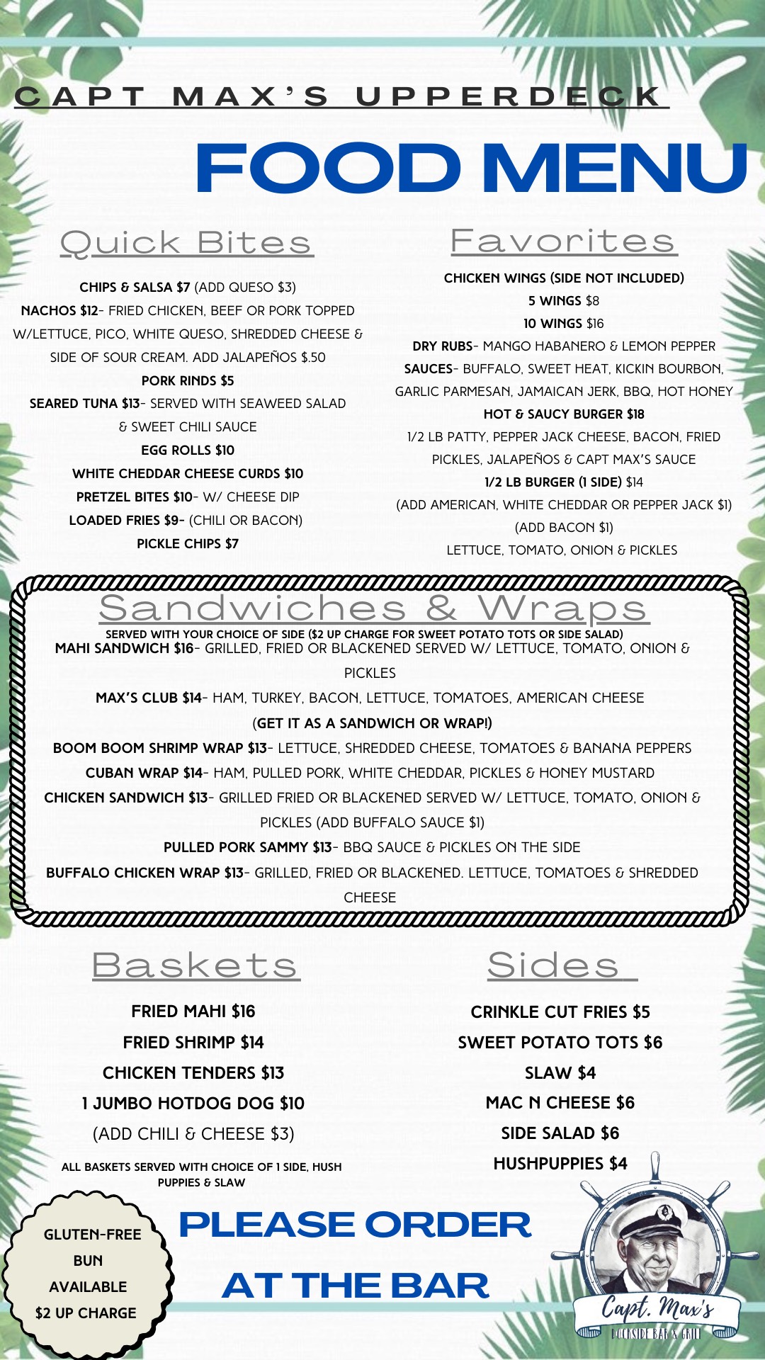 Capt. Max's Bar & Grill Panama City | Capt. Anderson's Marina